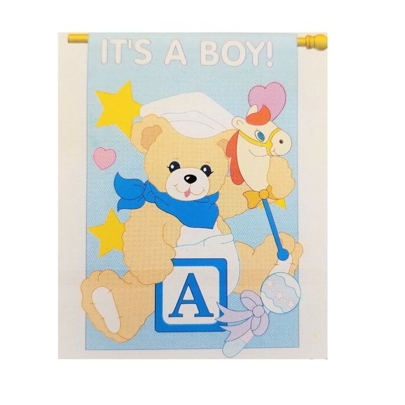 Two Group Flag Co. | Other | Baby Boy Gender Reveal Xl Flag Room Decor ...